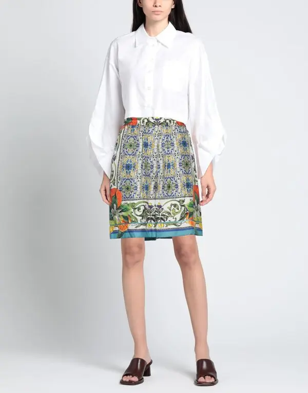 Dolce & Gabbana Silk Floral Print High-waisted Shorts