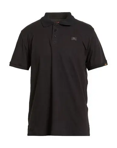 Alpha Industries Polo Shirt Size Cotton, Elastane