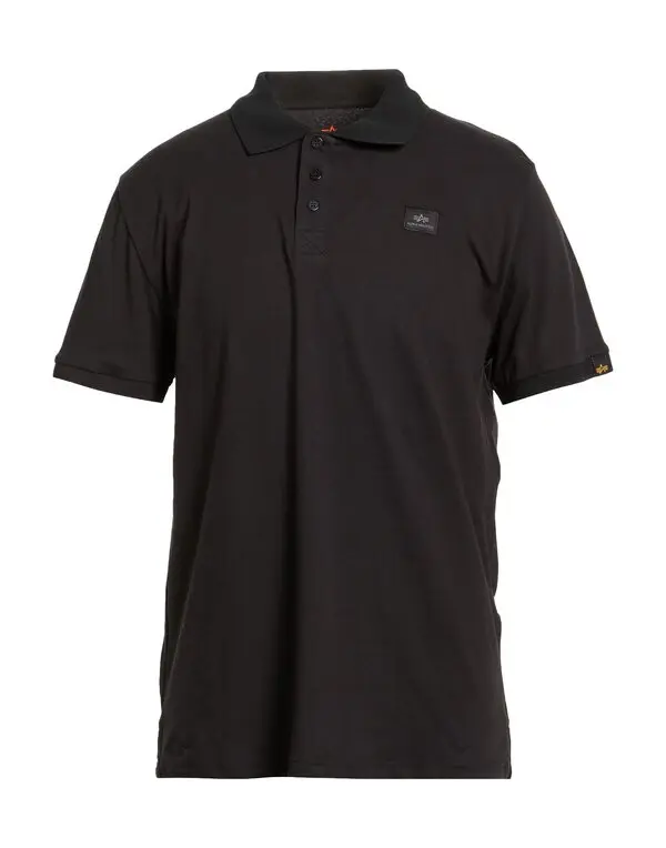Alpha Industries Polo Shirt Size Cotton, Elastane