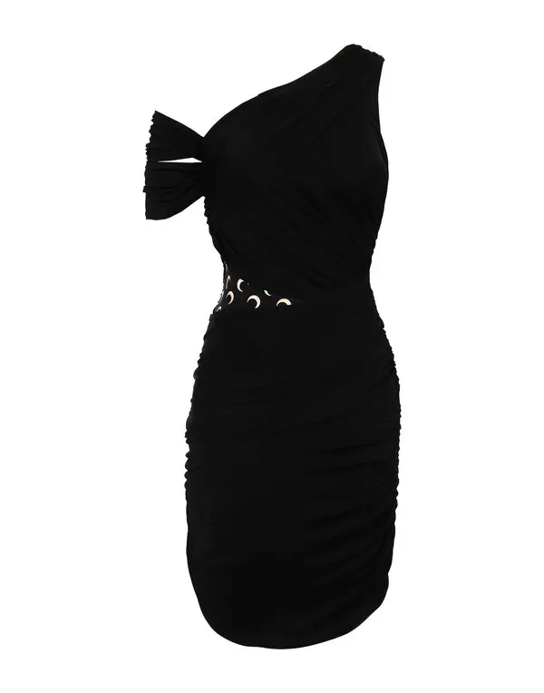 MARINE SERRE Asymmetrical Draped Mini Dress