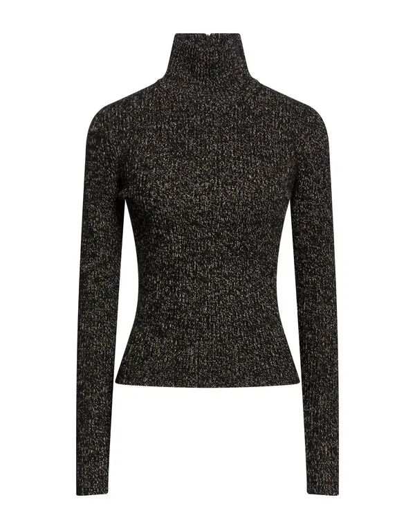 Max Mara Turtleneck Wool, Cashmere, Polyamide, Elastane Knit Top - Black