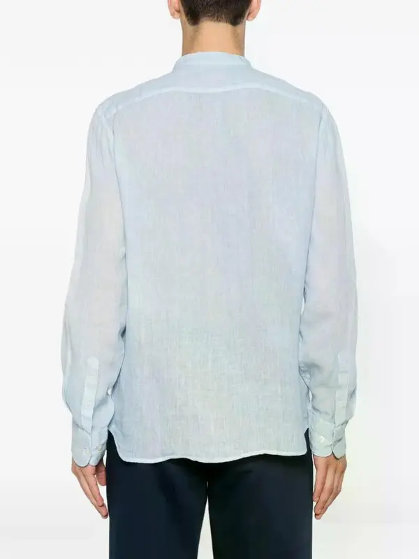 120% Lino Mandarin-collar Shirt
