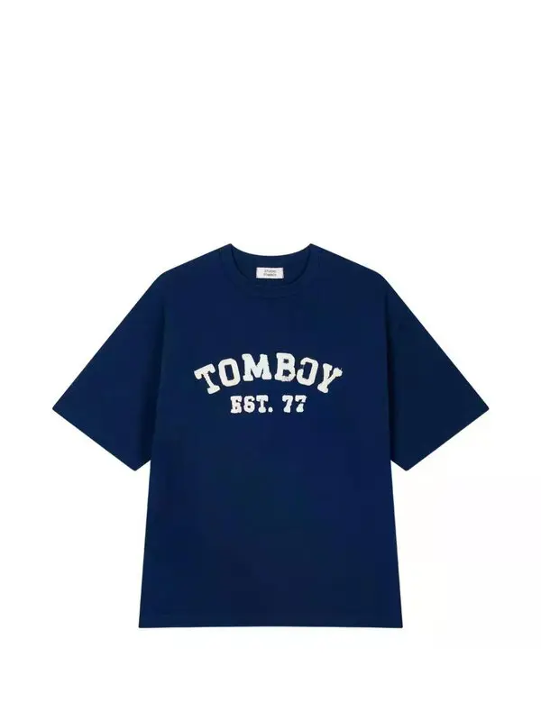 STUDIO TOMBOY Logo-embroidered T-shirt