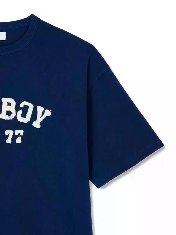 STUDIO TOMBOY Logo-embroidered T-shirt