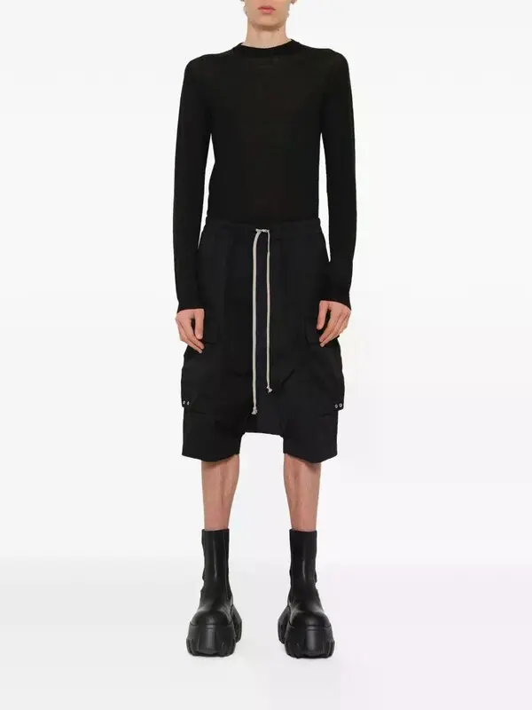 Rick Owens Cargo Pods Shorts - Black