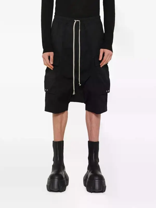Rick Owens Cargo Pods Shorts - Black
