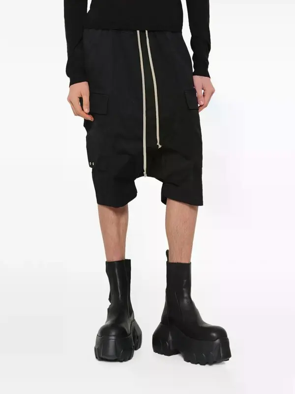Rick Owens Cargo Pods Shorts - Black