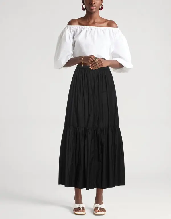 GANNI Maxi Skirt In Organic Cotton