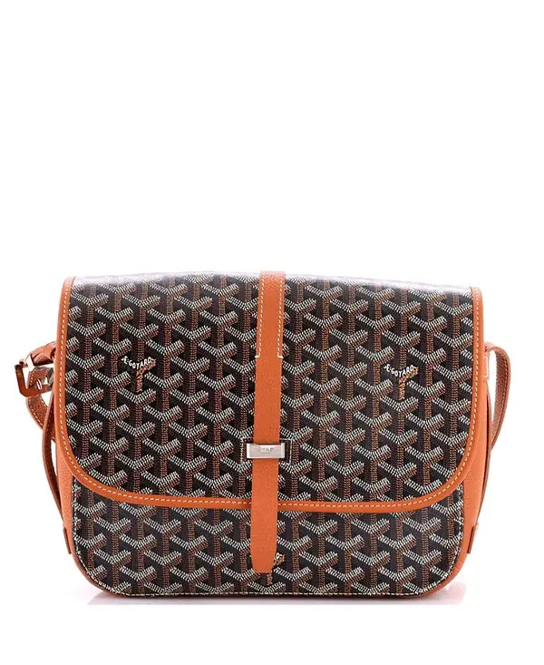 Goyard Mm Belvedere Ii Messenger Bag Coated Canvas - Black