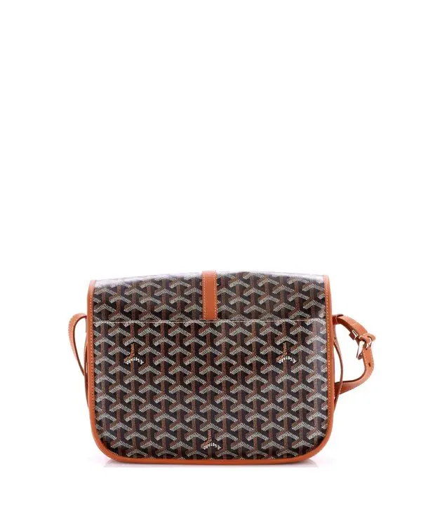 Goyard Mm Belvedere Ii Messenger Bag Coated Canvas - Black
