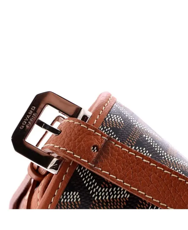 Goyard Mm Belvedere Ii Messenger Bag Coated Canvas - Black