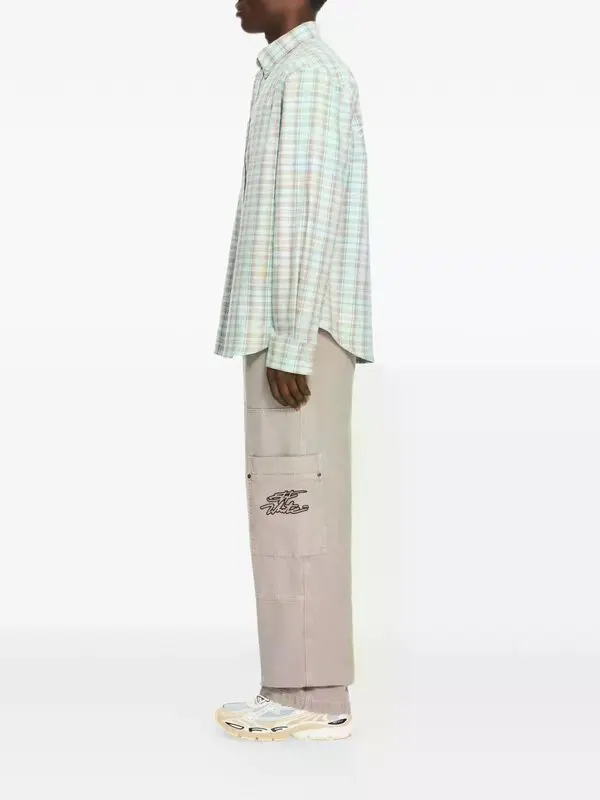 Off-White Script Cotton Cargo Pants - Neutrals