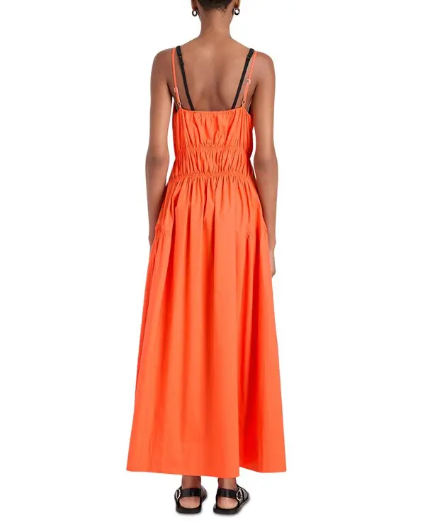 Proenza Schouler White Label Michelyn Poplin Dress - Orange