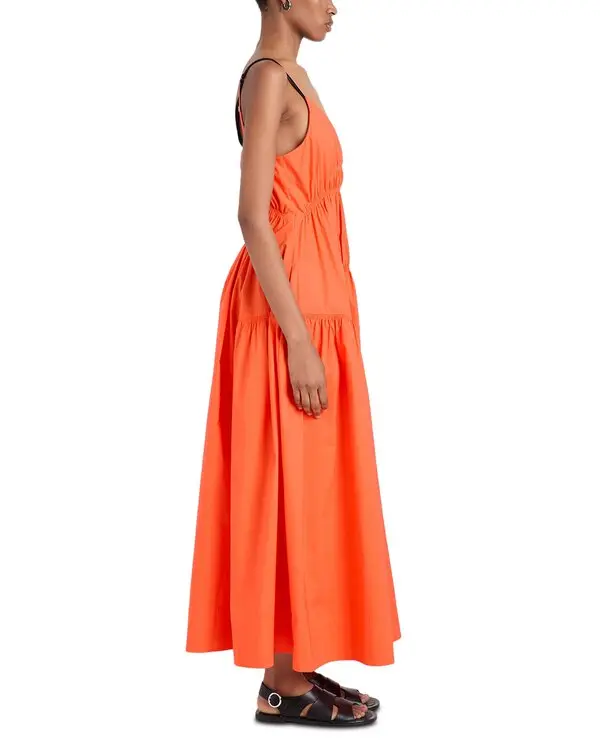 Proenza Schouler White Label Michelyn Poplin Dress - Orange