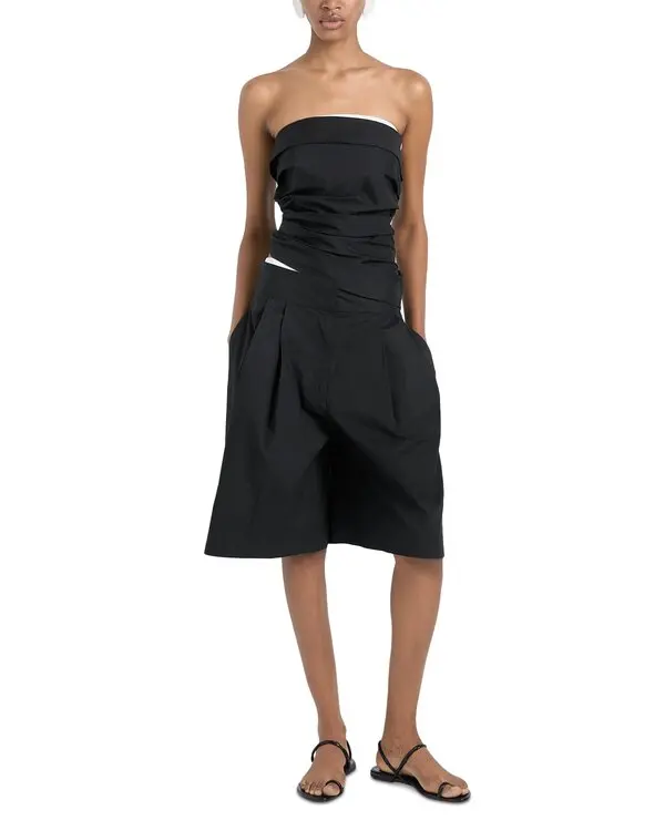 Proenza Schouler White Label Clio Poplin Bermuda Shorts