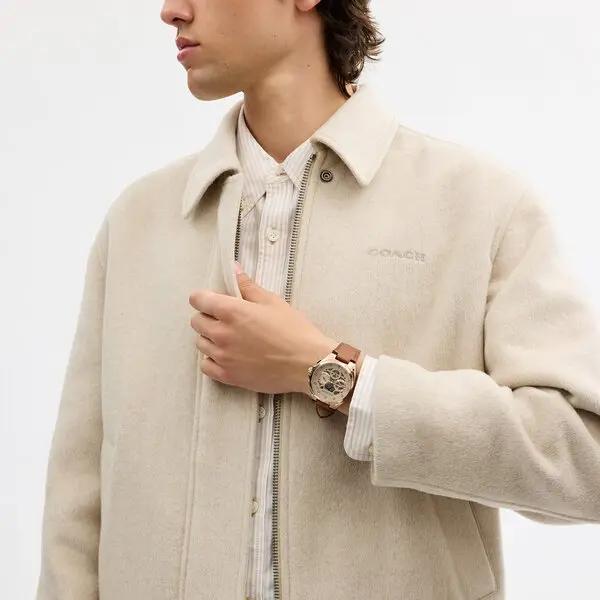 COACH Jackson Chronograph Watch - Saddle