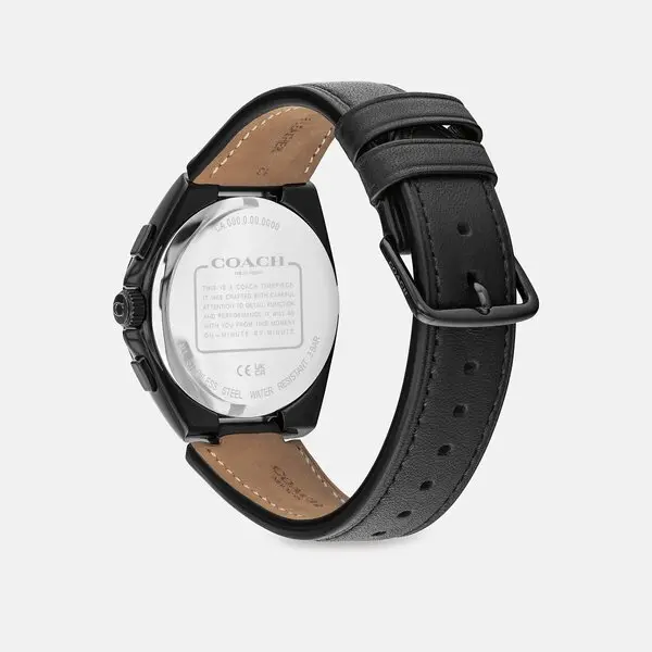 COACH Jackson Chronograph Watch - Black