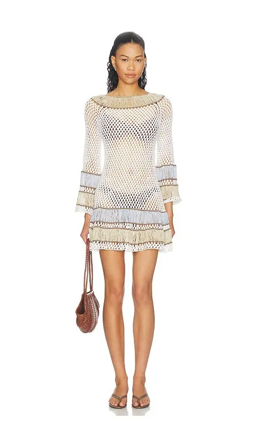 My Beachy Side Olea Hand Crocheted Dress - Ivory