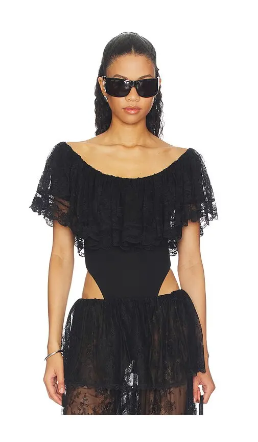 Ronny Kobo Rosette Bodysuit