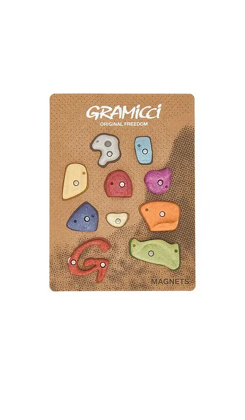 Gramicci Climbing Holds Magnets In Red,green