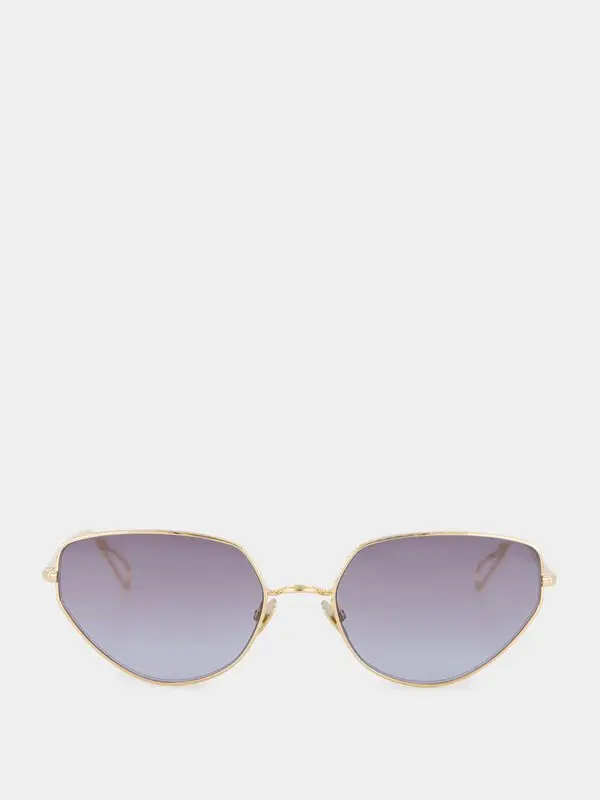AHLEM Harpe Cat Eye Sunglasses - Blue