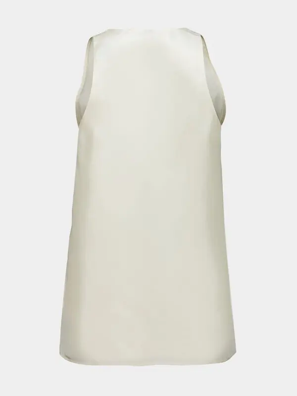 PAULA S Serena Silk Tank-top - Cream