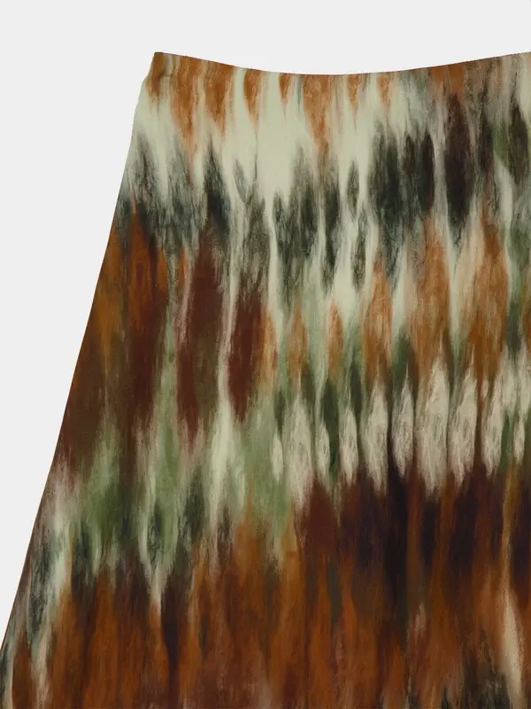 Johanna Ortiz Printed Silk Maxi Skirt