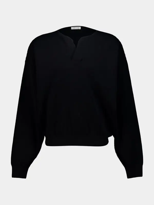 Fear Of God Merino Wool Knit Henley Sweater