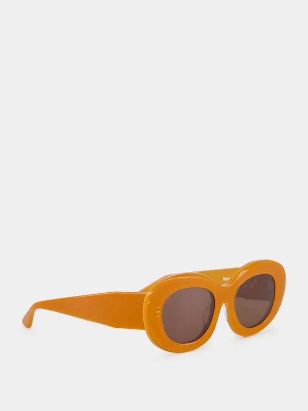 Thierry Lasry Envy Oversized Oval Acetate Sunglasses