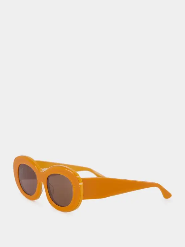 Thierry Lasry Envy Oversized Oval Acetate Sunglasses