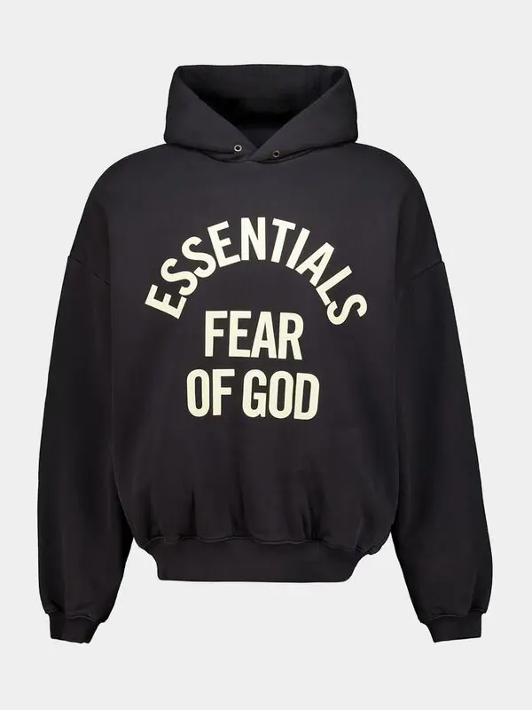 Fear Of God 90s Pigment Dye Hooded Sweatshirt - Black