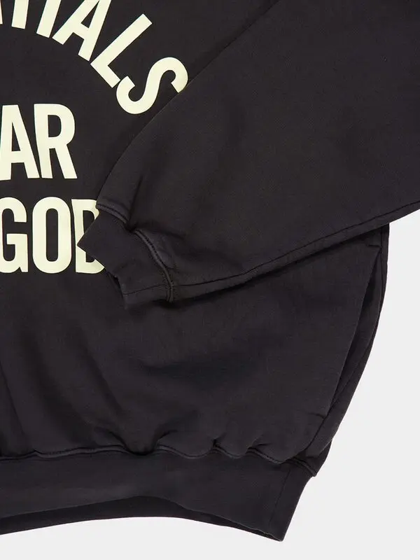Fear Of God 90s Pigment Dye Hooded Sweatshirt - Black