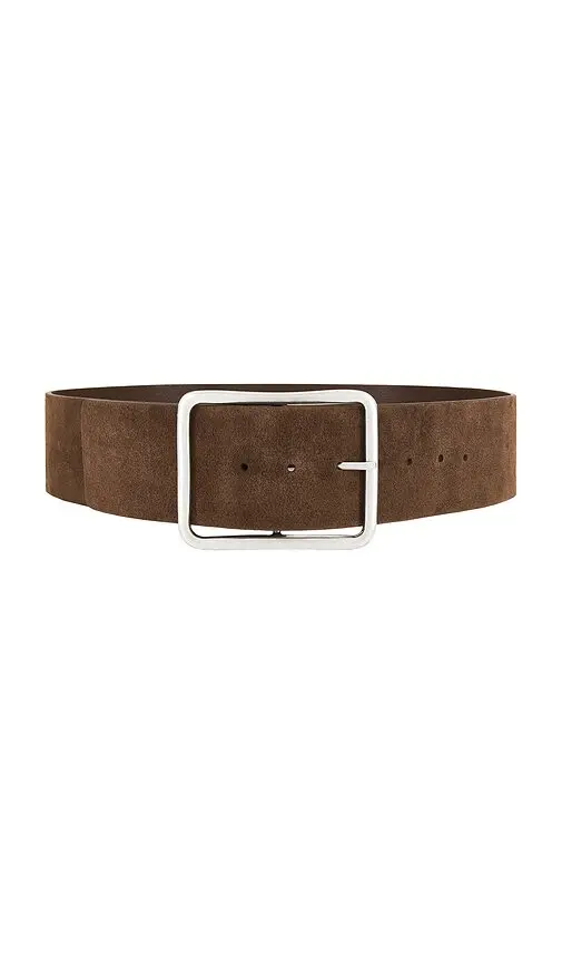 Free People Suede Hex Hip Belt - Coconut Shell