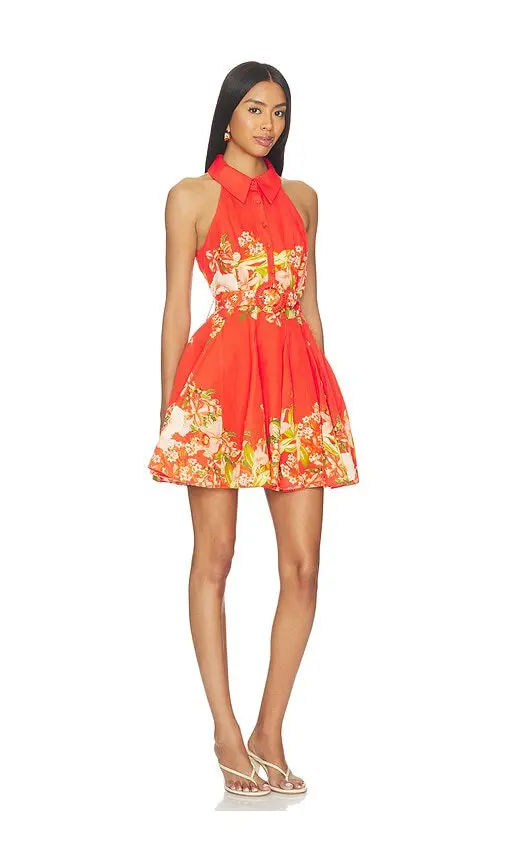 hemant and nandita short dress with buckle belt Hemant & Nandita Adya Short Dress in Off-White Off White / M