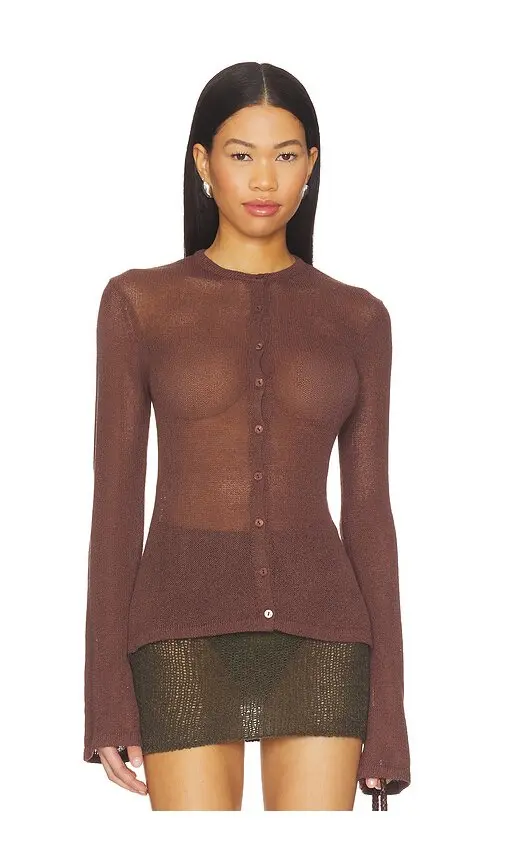 SNDYS. Hadley Cardigan - Chocolate