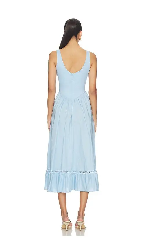 Peixoto Liam Midi Dress - Cloud Blue