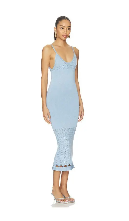 Peixoto Nora Knit Midi Dress - Cloud Blue Knit