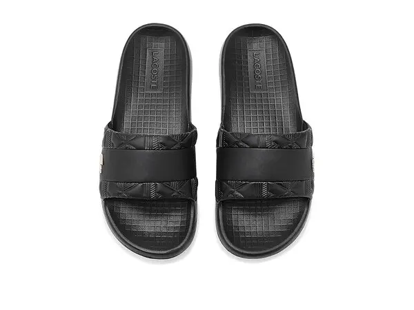 Lacoste Hybrid Serve Slides - Black