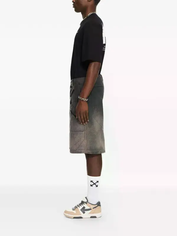 Off-White Logo Print Cargo Shorts