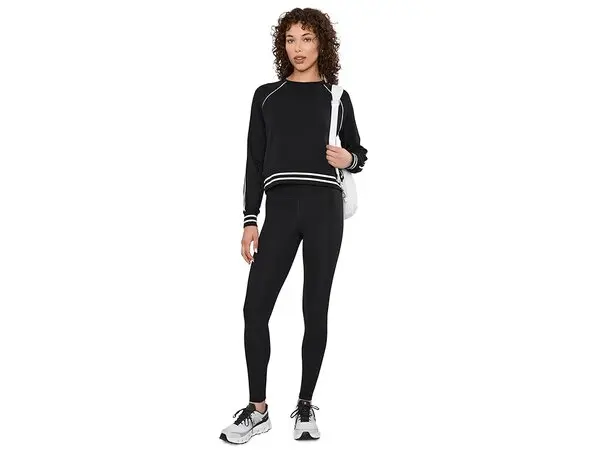 Splits59 Brooks Fleece Sweatshirt With Stripe - Black