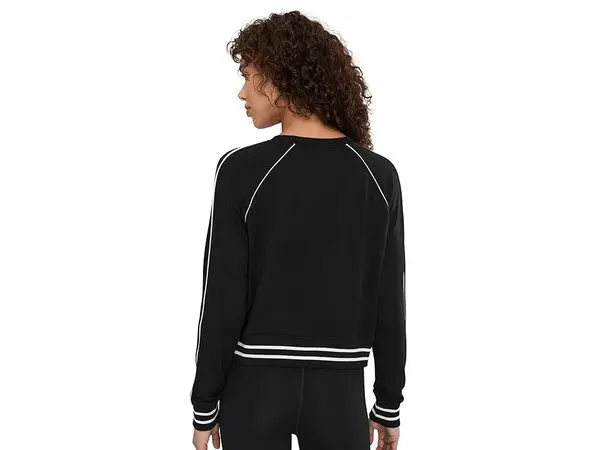 Splits59 Brooks Fleece Sweatshirt With Stripe - Black