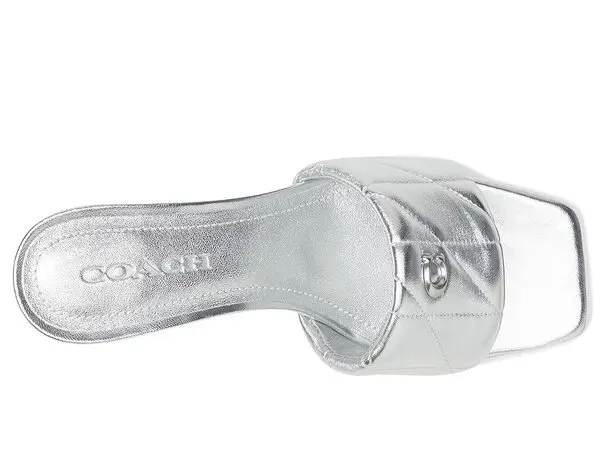 COACH Holly Quilted Block Heel Sandals