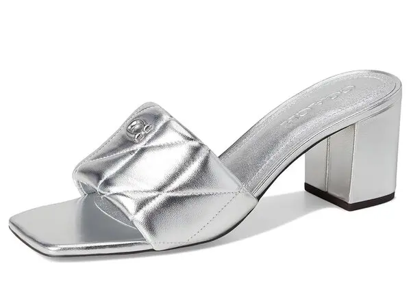 COACH Holly Quilted Block Heel Sandals