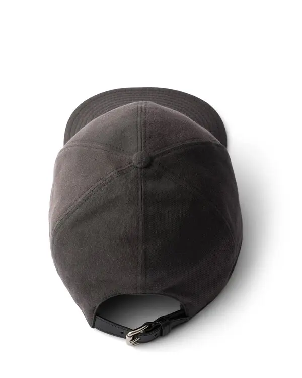 Prada Gabardine Baseball Cap - Black