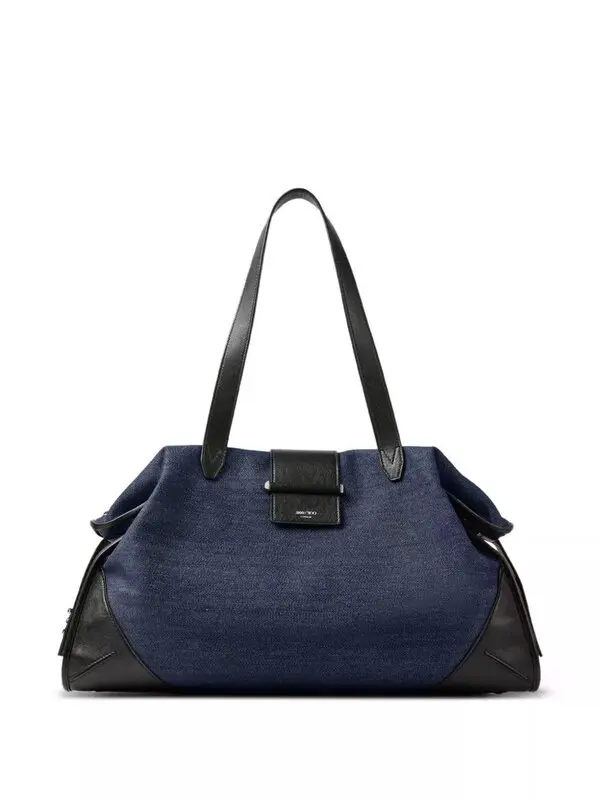 JIMMY CHOO Large Bar Holdall Tote Bag - Blue