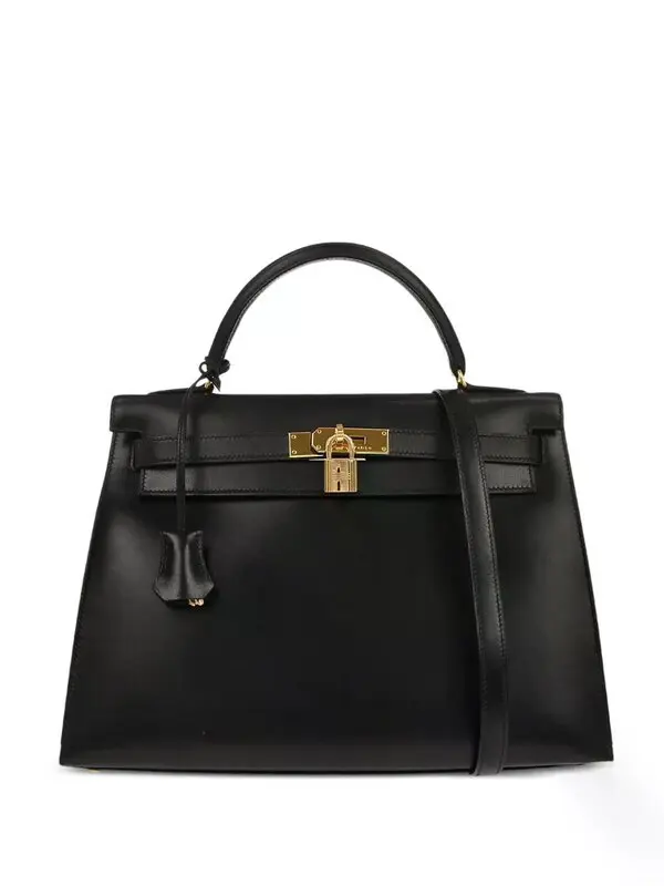 Hermès 1998 32 Kelly Sellier Tote Bag - Black