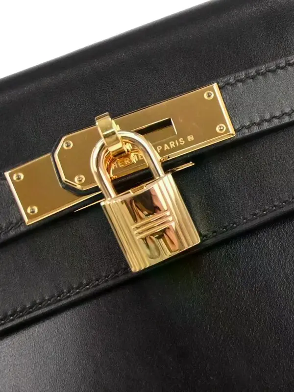Hermès 1998 32 Kelly Sellier Tote Bag - Black