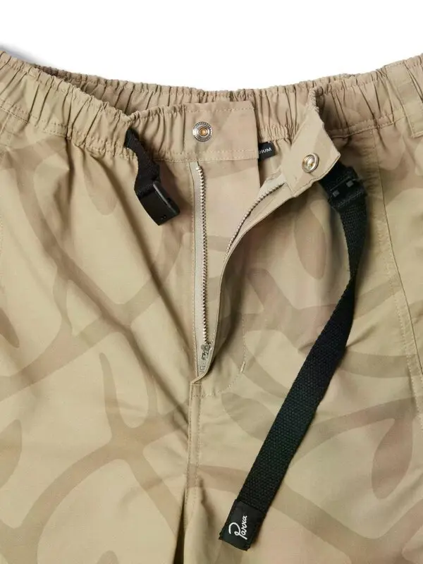 PARRA Abstract Print Cargo Shorts