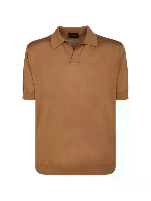 DELL'OGLIO Short-sleeve Fine-knit T-shirt