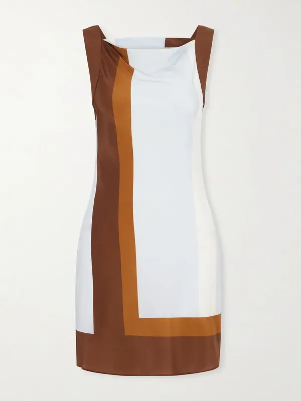 SIR. Marais Printed Silk Mini Dress